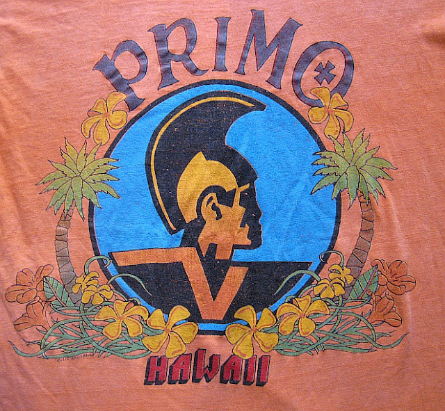 Wörn75: Vintage 1970's Primo Beer Hawaii T-Shirt